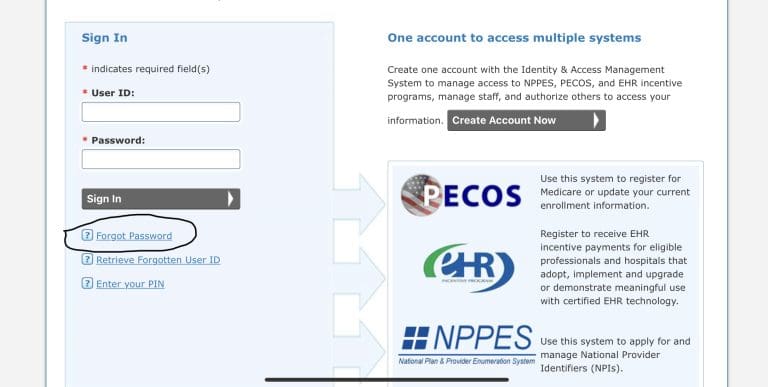 NPPES Registration FAQs | Forgotten UserID | TYPE II NPI | PPS