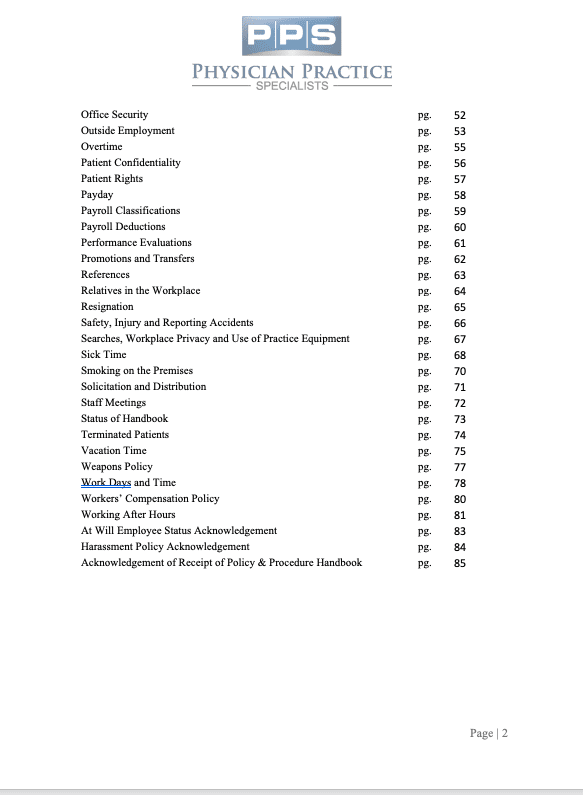 Medical Practice Handbook Download | Comprehensive Handbook Template