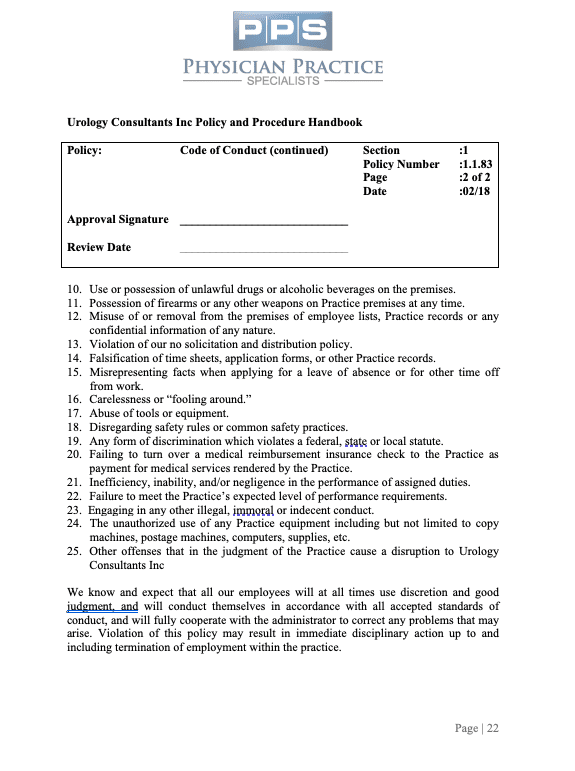 Medical Practice Handbook Download | Comprehensive Handbook Template